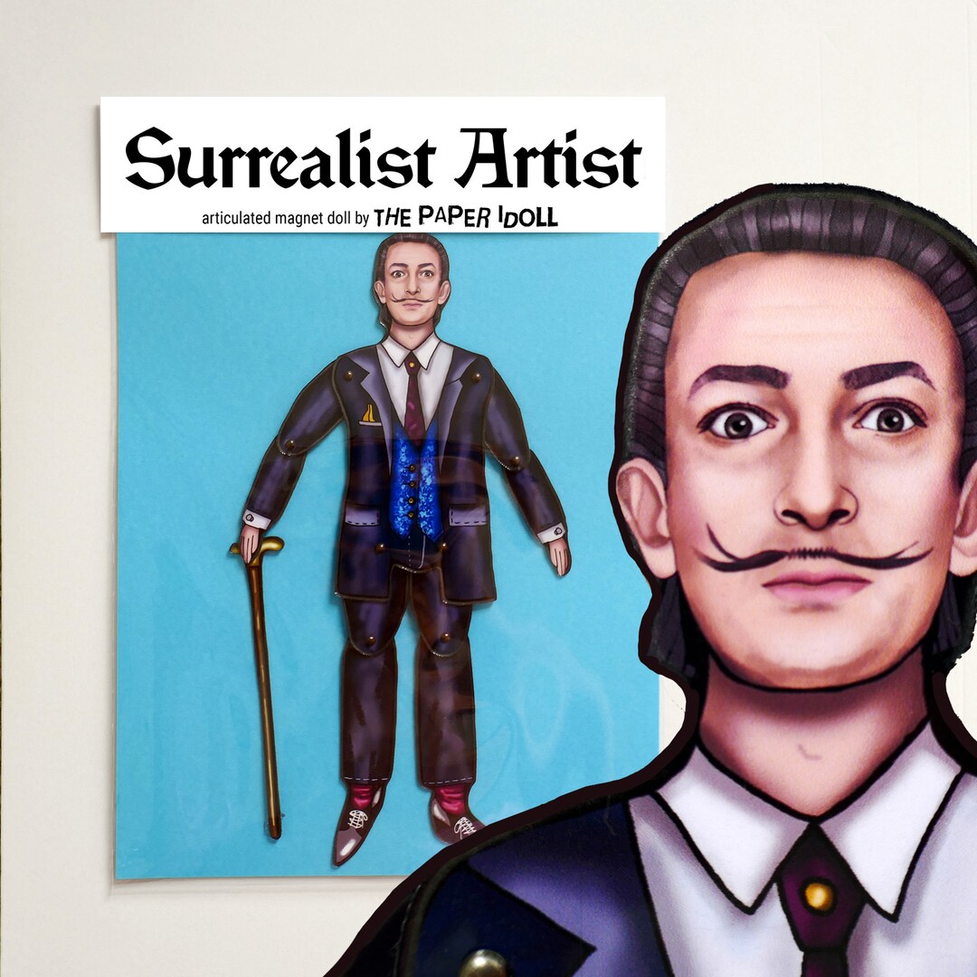 Articulated Magnet Doll Surrealist Artist Celebrity Magnet Iconic ...
