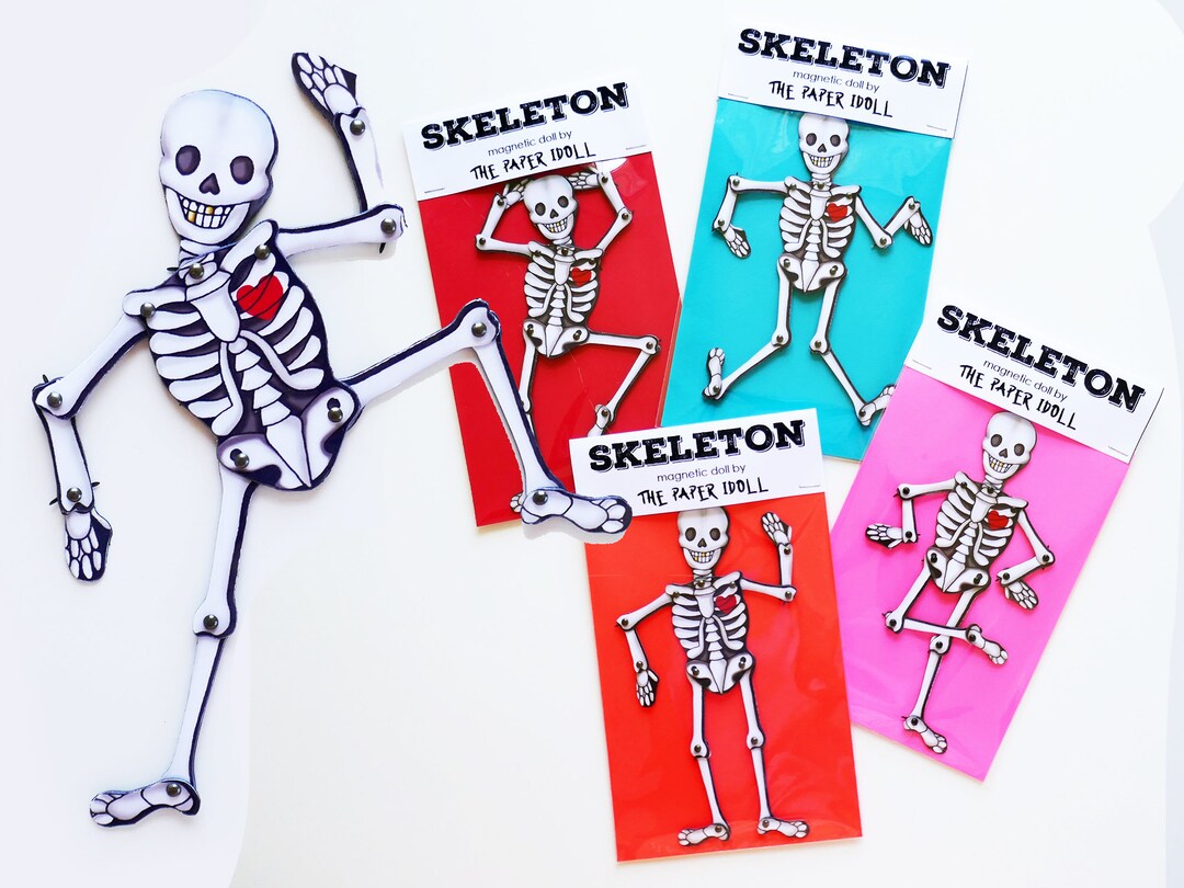 Articulated Magnet Skeleton: Halloween Posable Doll - Etsy