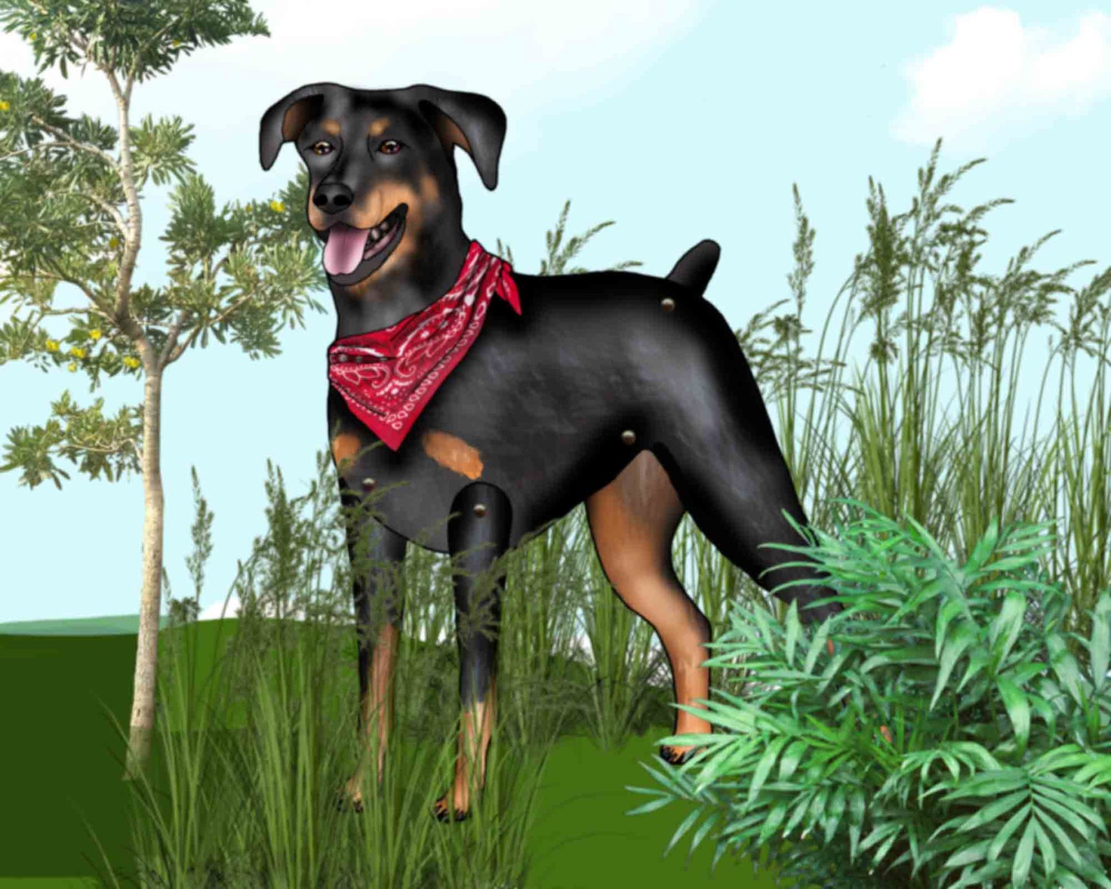 DIY 9 Printable Articulated Dogs PDF FILE Bark Kingdom2 - Etsy