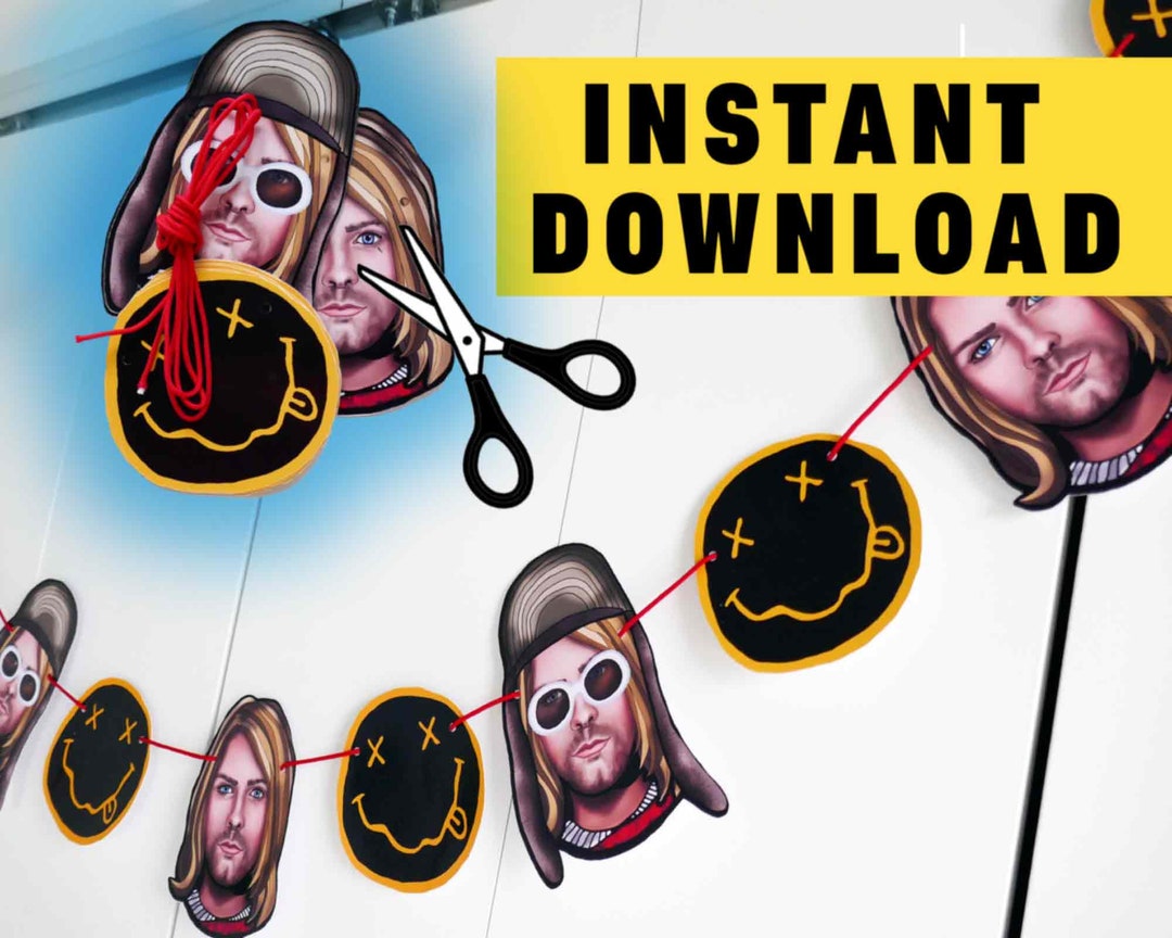 DIY Printable Iconic Rock Star Bunting FILE Instant Download Bunting ...