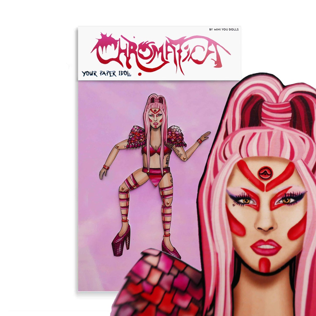 Posable Magnet Doll Chromatica Celebrity Paper Doll Mother Monster Doll - Etsy