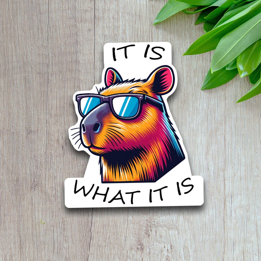 It is What It is Sticker, Meme Decal, Funny Sarcastic Sticker, Tumbler ...