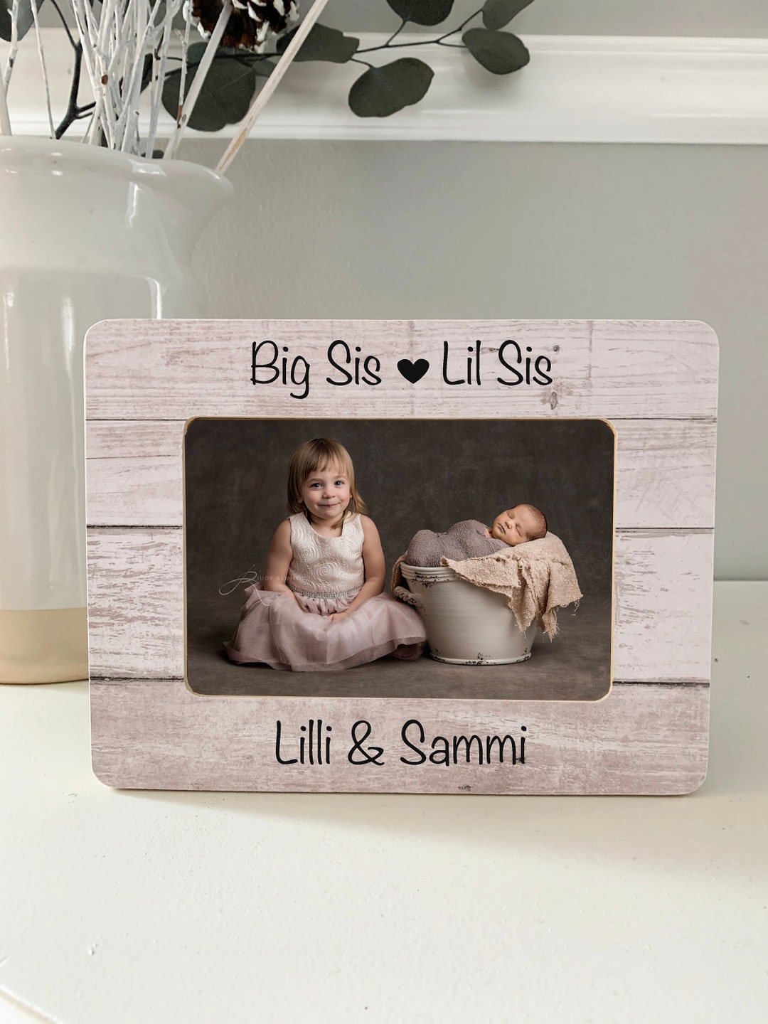 Personalized Sister Gift Big Sister Frame Big Sis Lil Sispersonalized ...