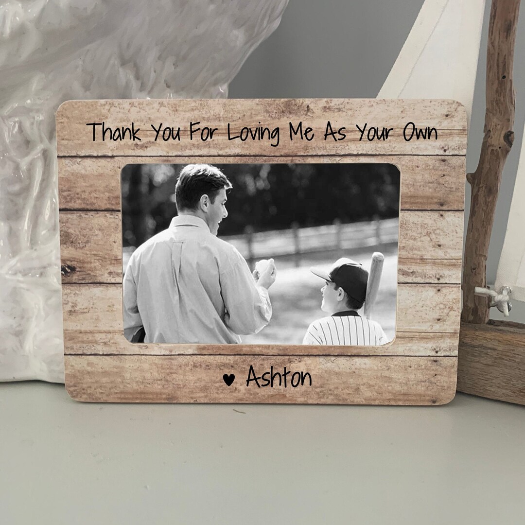 Personalized Father's Day Gift Step Dad Frame First Father's Day Gift ...