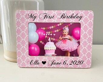 First Birthday Picture Frame - Etsy