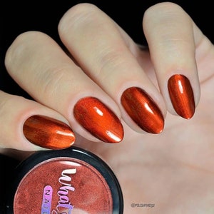 Fire Red Chrome Powder for Mirror Nails - Etsy