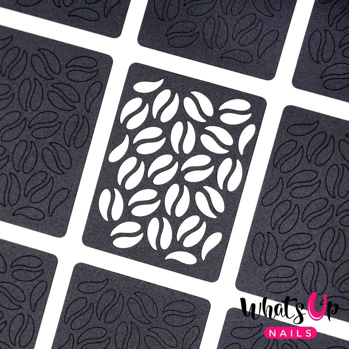 Coffee Stencils for Nails Nail Stickers Nail Art Nail - Etsy