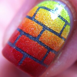 Bricks Stencils for Nails, Nail Stickers, Nail Art, Nail Vinyls - Etsy