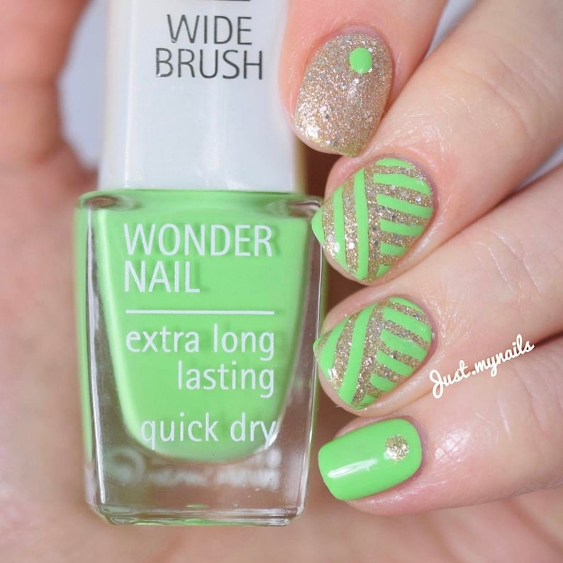 Slanted Lines Stencils for Nails Nail Stickers Nail Art - Etsy