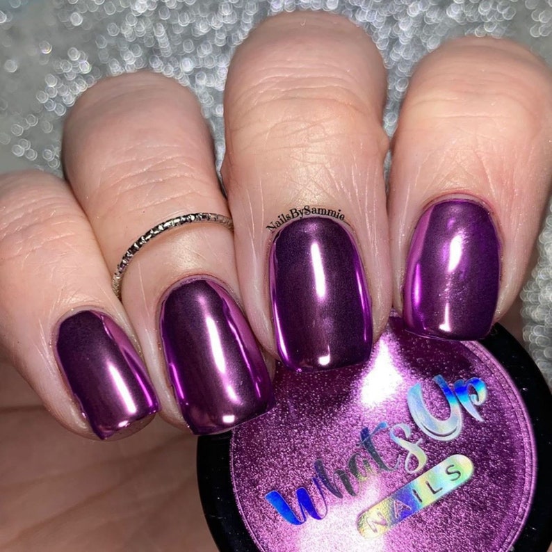 Lilac Chrome Powder for Mirror Nails - Etsy