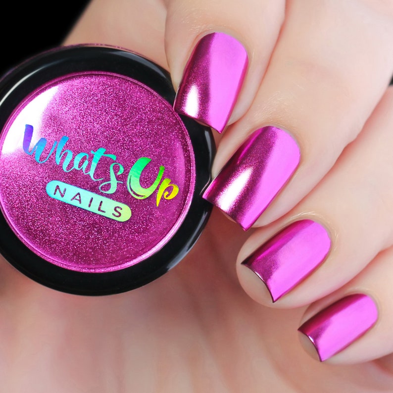 Fuchsia Chrome Powder for Mirror Nails - Etsy