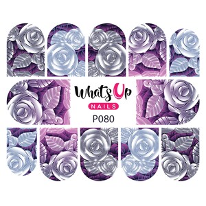 P080 Edgy Roses Water Decals Sliders for Nail Art Design - Etsy