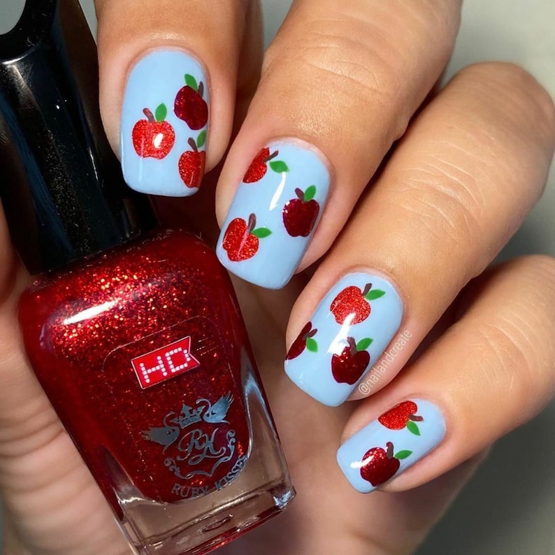 Apples Stencils for Nails Autumn Fall Thanksgiving Nail | Etsy