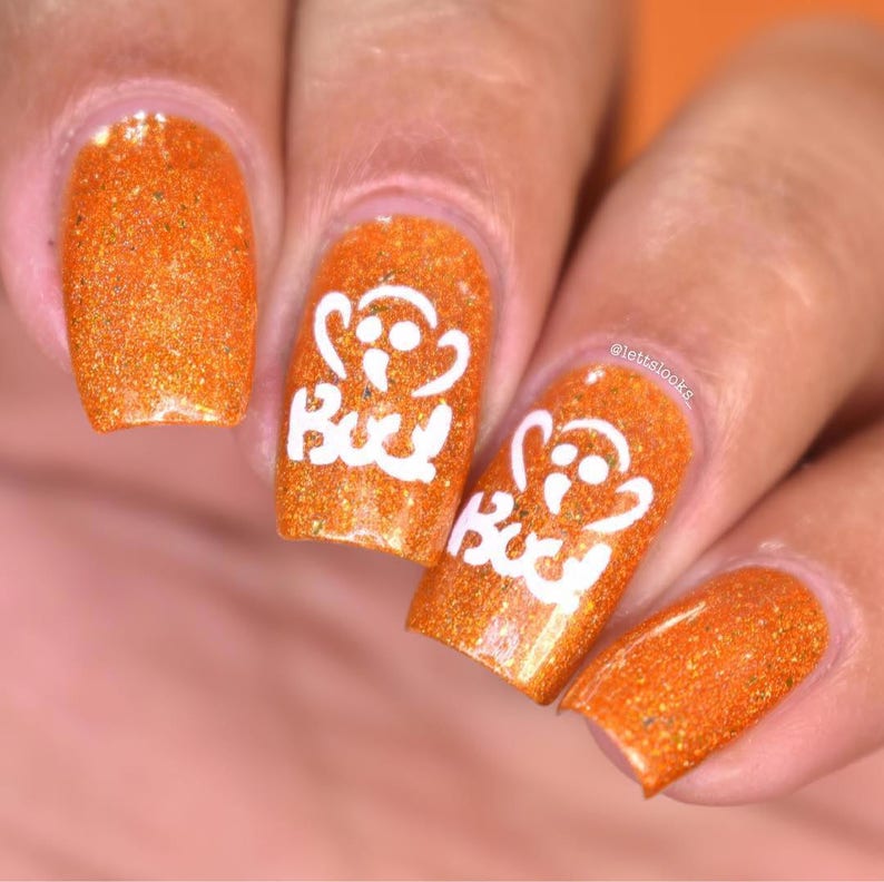 Boo Stencils for Nails Halloween Nail Stickers Nail Art - Etsy