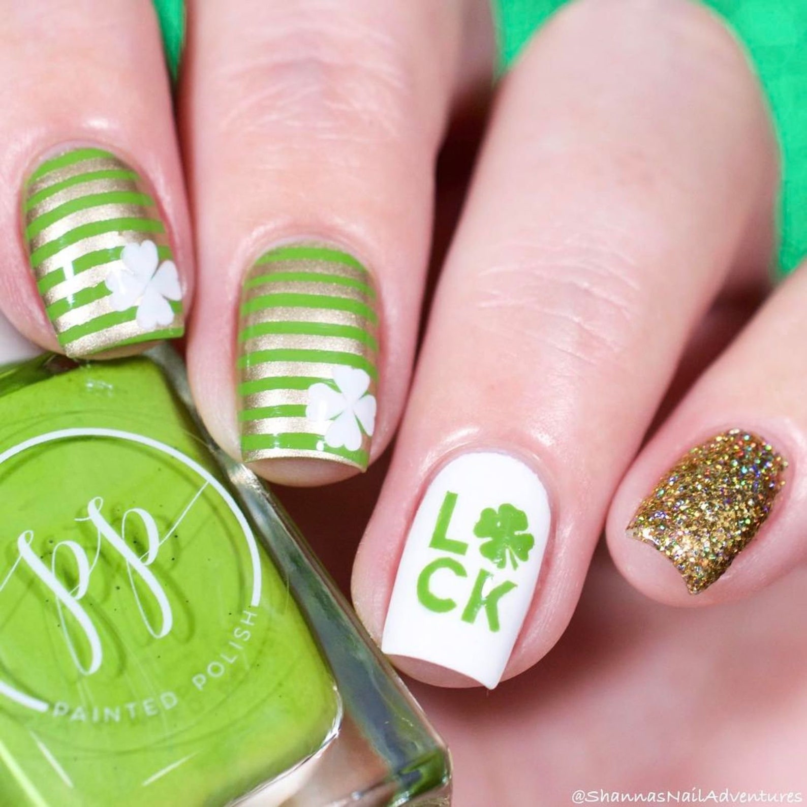 Luck Stencils for Nail Art St. Patrick's Day Nails Nail | Etsy