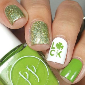 Luck Stencils for Nail Art, St. Patrick's Day Nails, Nail Art, Nail ...