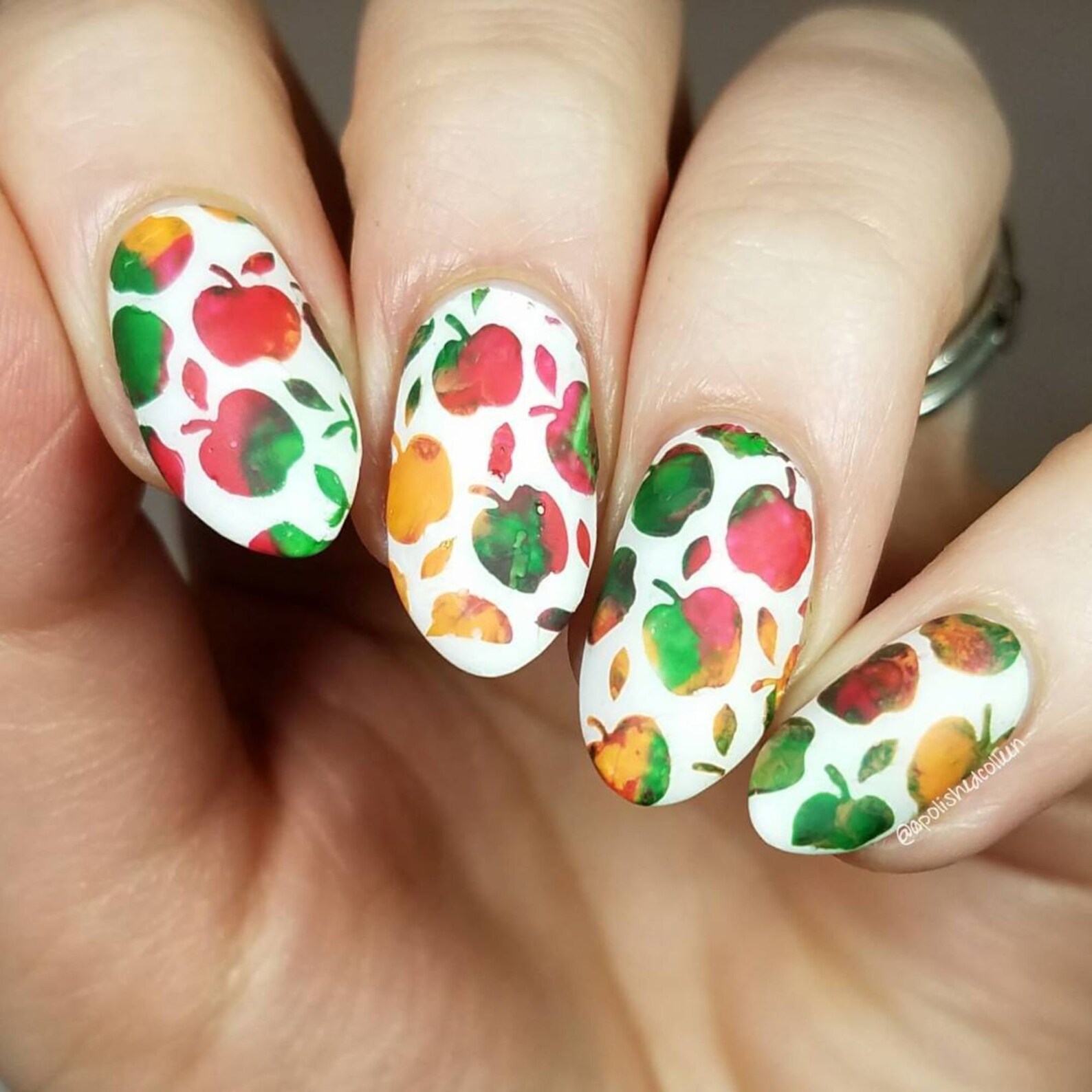 Apples Stencils for Nails Autumn Fall Thanksgiving Nail | Etsy