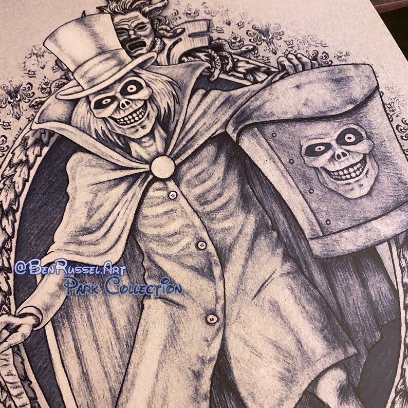 Hatbox Ghost Raw Variant 11x14 Print By Ben Russel Etsy