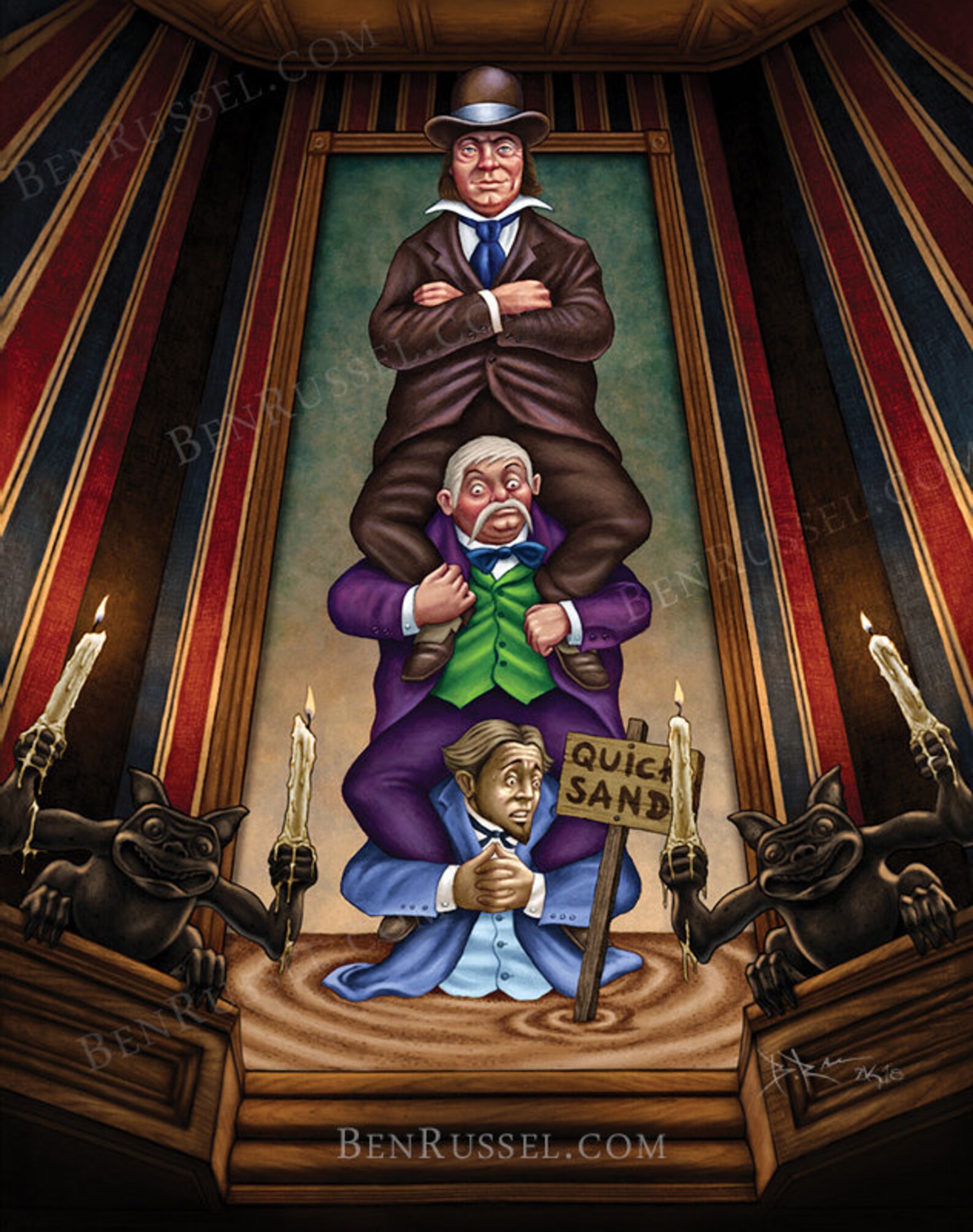 Haunted Mansion Quicksand Men 11x14 Print - Etsy