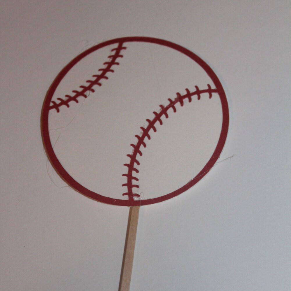 Cupcake Toppers- Sports, Basketball, Baseball, Football - Etsy