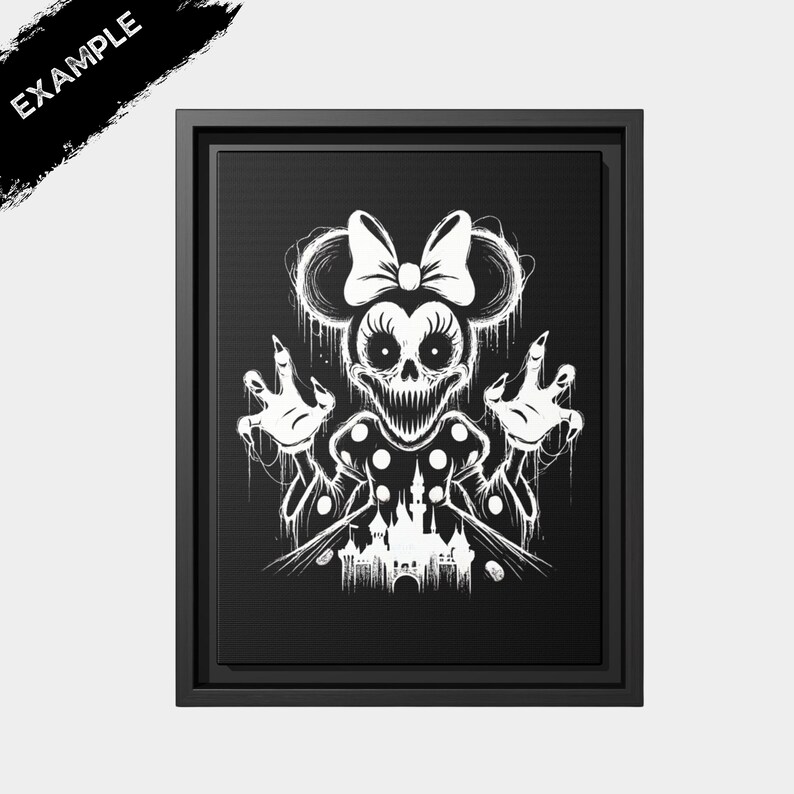 Scary Minnie Mouse Inspired Svg Png Creepy Mouse Svg Design File ...