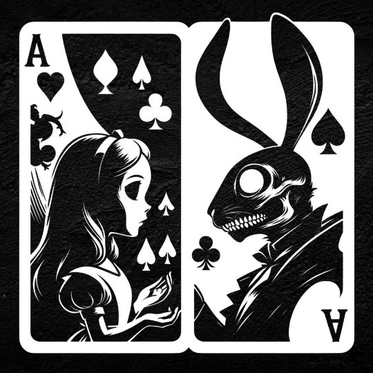 Alice in Wonderland Svg White Rabbit Svg Goth Svg White Rabbit Png Goth ...