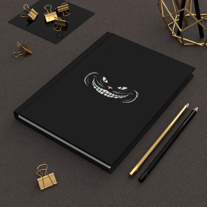 Cheshire Cat-inspired Junk Journal Alternative Notebook Dark Diary ...