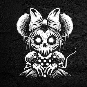 Scary Mouse Svg Png Creepy Mouse Svg Design File Instant Download ...