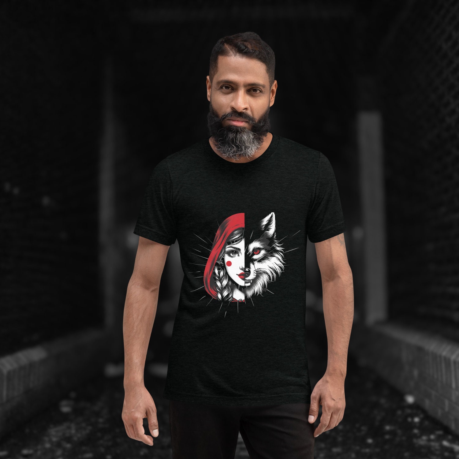 Red Riding Hood T-shirt Dark Goth Vintage T-shirt Goth T Shirt Ritual ...