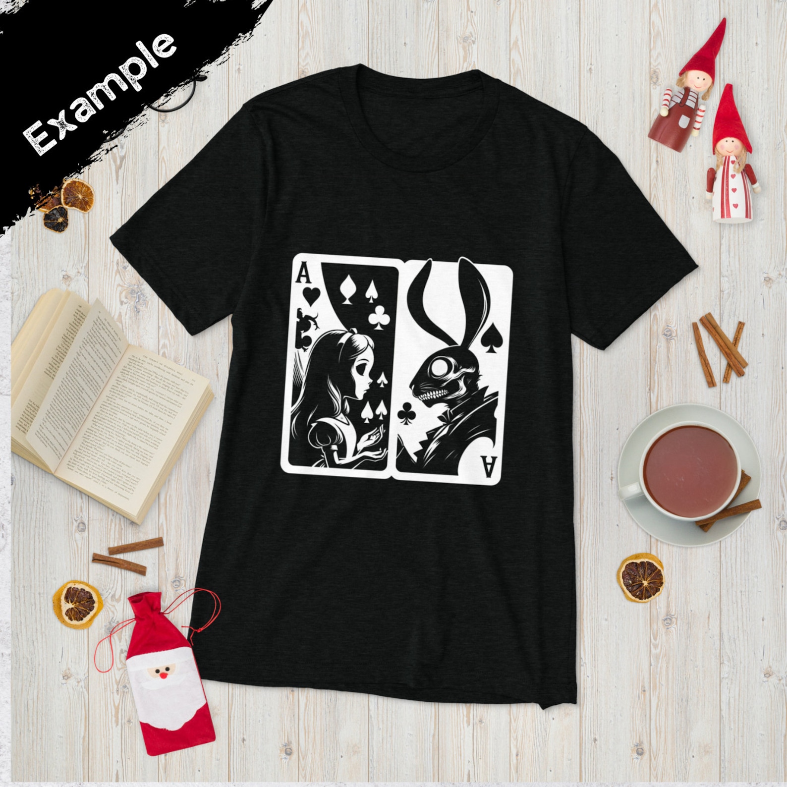 Alice-in-wonderland-inspired Dark Digital SVG File Goth White Rabbit ...