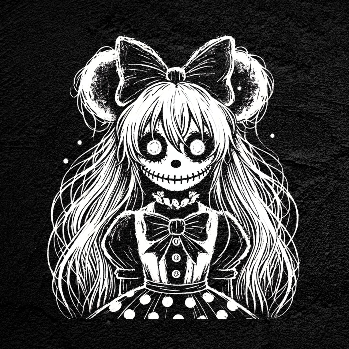Scary Minnie Mouse Inspired Svg Png Creepy Mouse Svg Design File ...