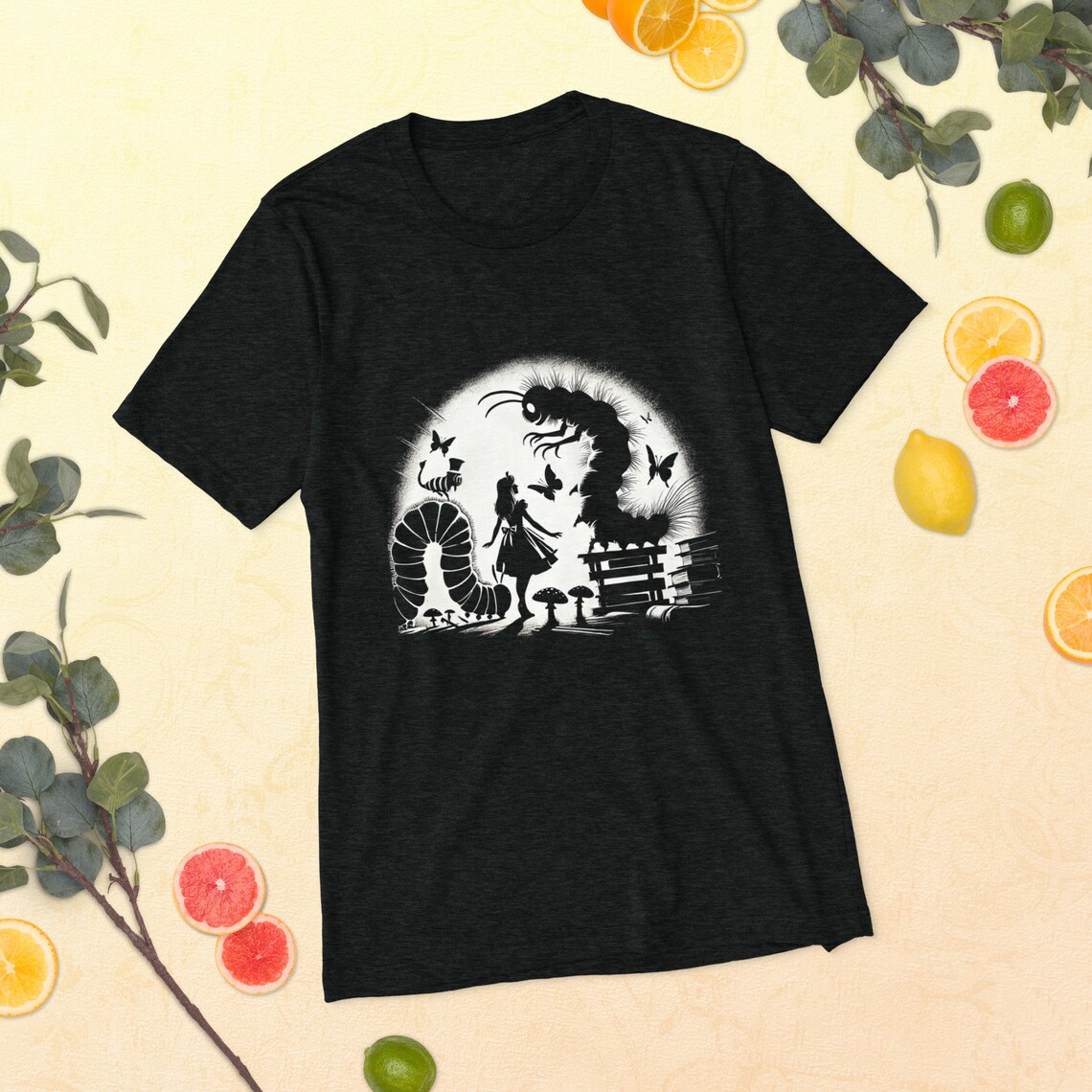 Alice in Wonderland Inspired Dark Digital SVG File Goth Caterpillar SVG ...