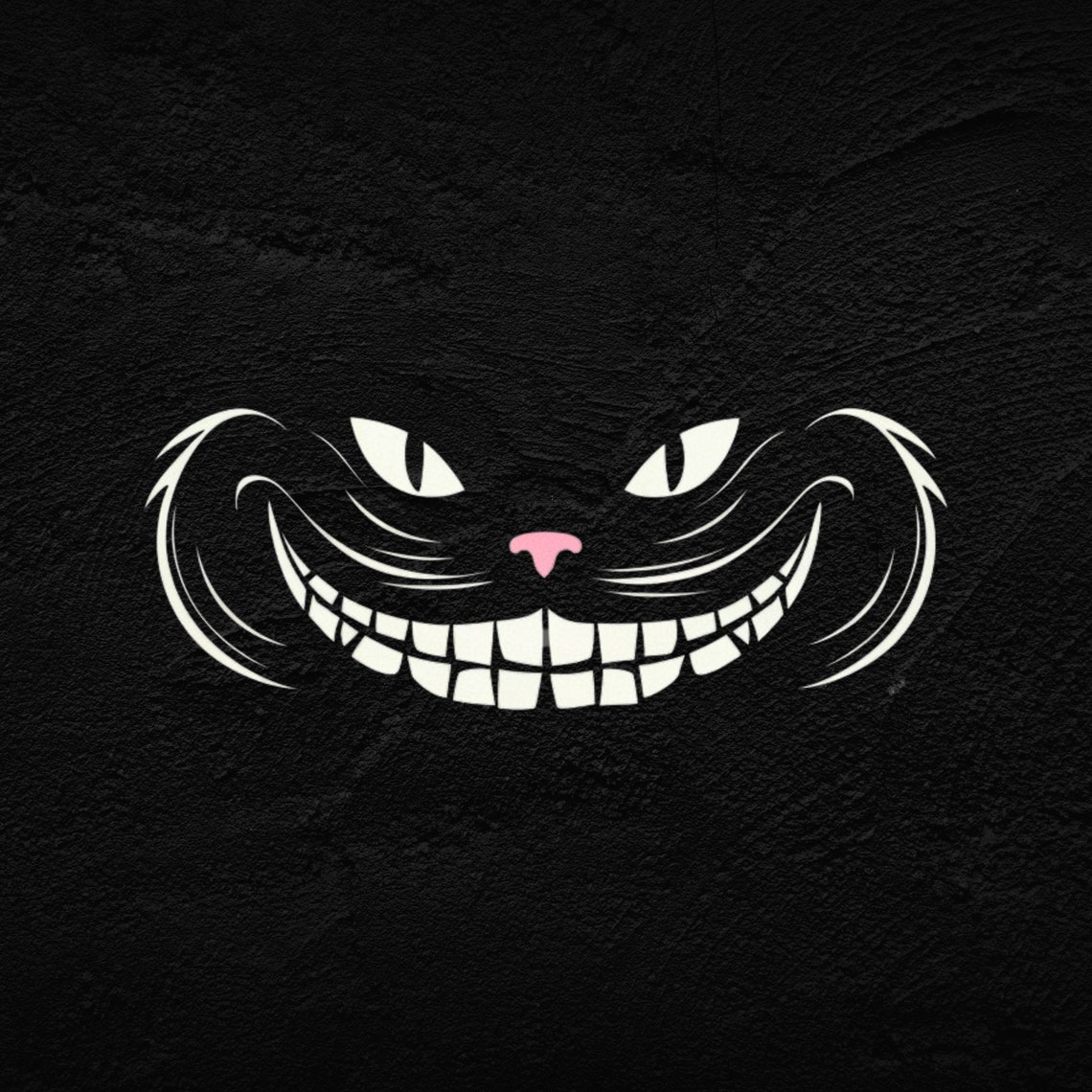 Cheshire Cat Inspired Smile Svg Png Creepy Cat Design File Instant ...