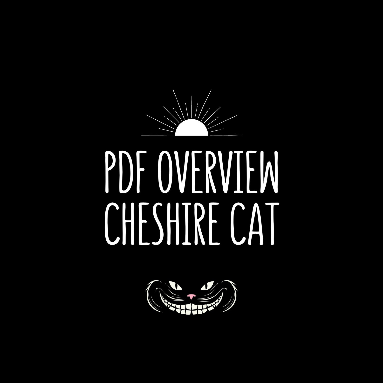Cheshire Cat Inspired Smile Svg Png Creepy Cat Design File Instant ...