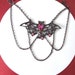 VAMPIRE BAT Choker/necklace, Gothic Gunmetal Bat Necklace, Handmade ...