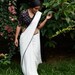 Sefid Saree - Etsy