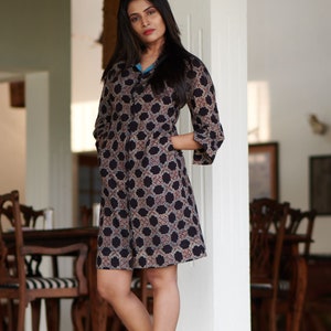 Soot Black Shirt Dress - Etsy