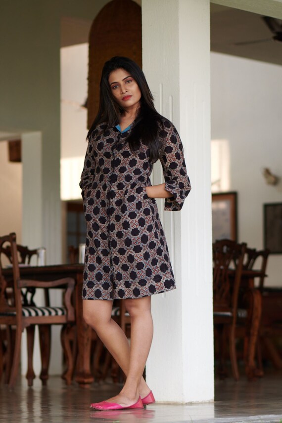 Soot Black Shirt Dress - Etsy