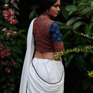Sefid Saree - Etsy