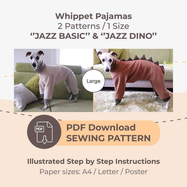 Whippet Pajamas Pattern - Etsy