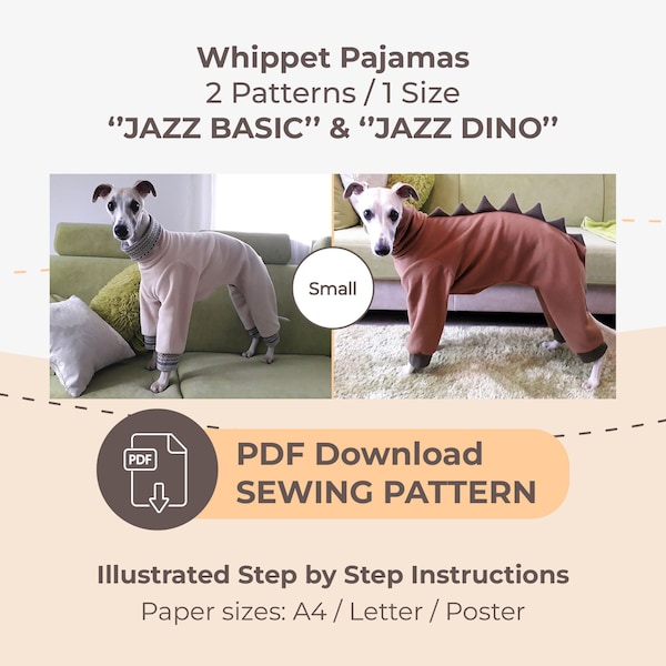 Whippet Pajamas Pattern - Etsy