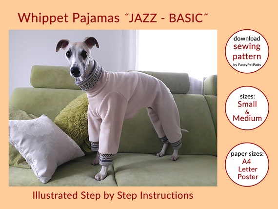 DOWNLOAD SEWING PATTERN / Whippet Pajamas Sizes Small and | Etsy