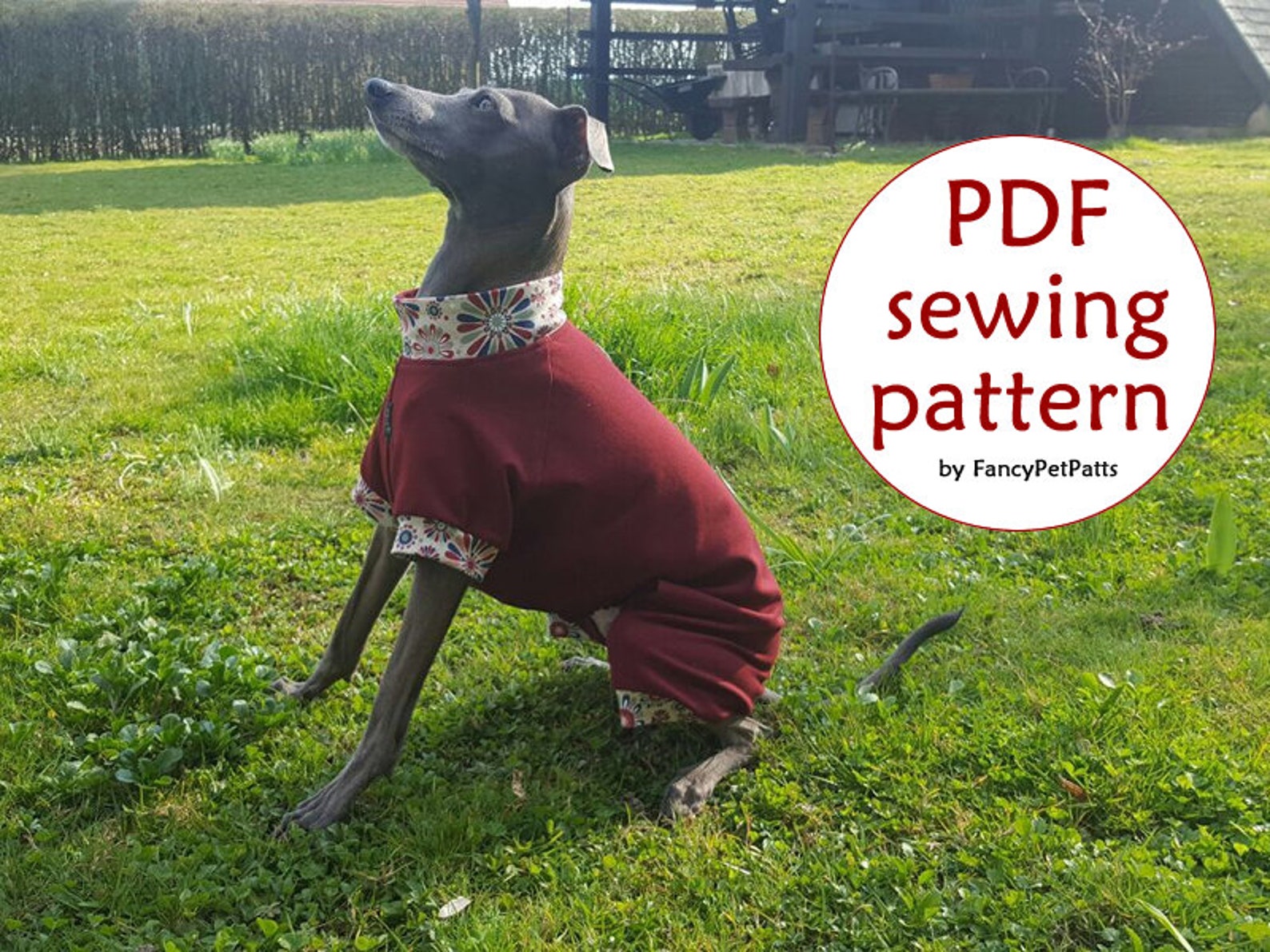 DOWNLOAD SEWING PATTERN / Italian Greyhound Short Pajamas - Etsy