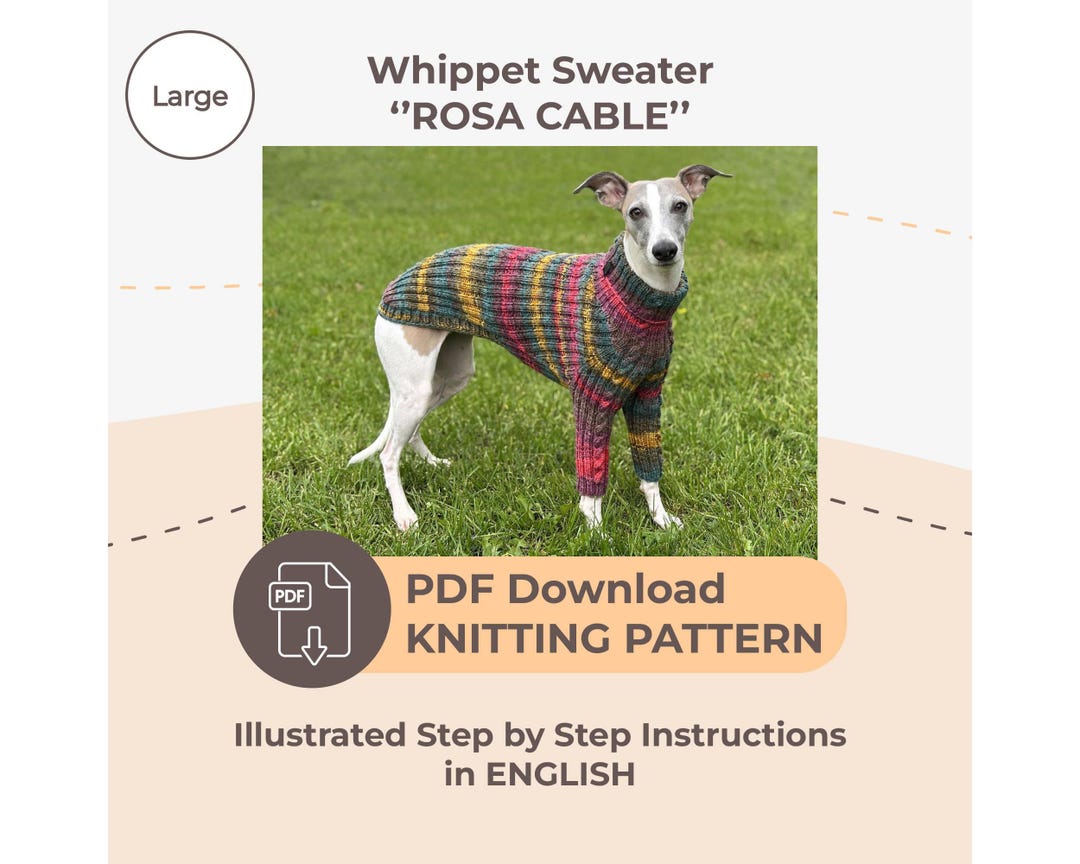 DOWNLOAD KNITTING PATTERN / Whippet Sweater With Sleeves - Single Size ...