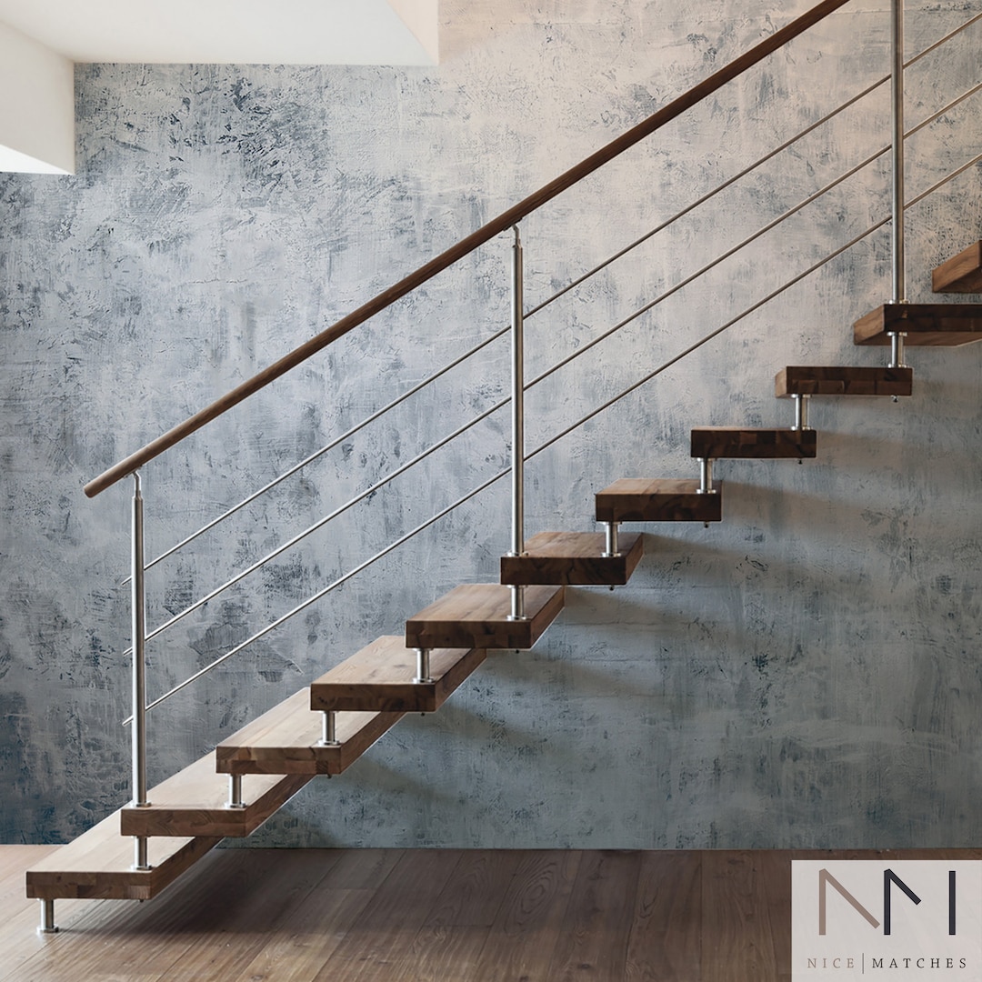 Industrial Blue Steel Concrete Wall Mural, Removable Wallpaper ...