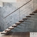 Industrial Blue Steel Concrete Wall Mural, Removable Wallpaper ...