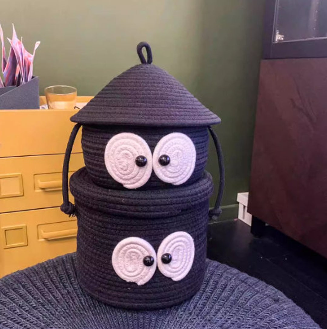 Soot Sprites rope basket, Soot Sprites Crochet basket,Handmade basket ...