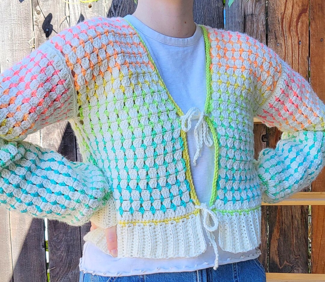 Candy Button Cardigan Pattern - Etsy