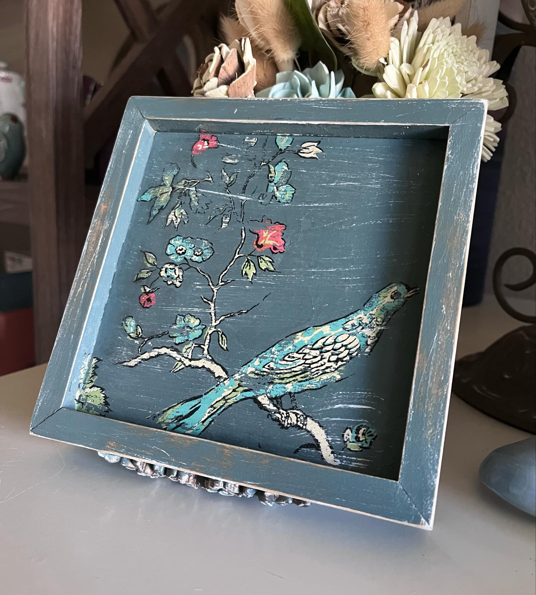 Farmhouse Riser 6x6- Painted in Spruce With a Flower Accent Mold ...