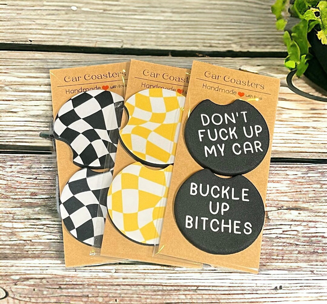 Car Coasters Set of Two GEO Designs - Etsy